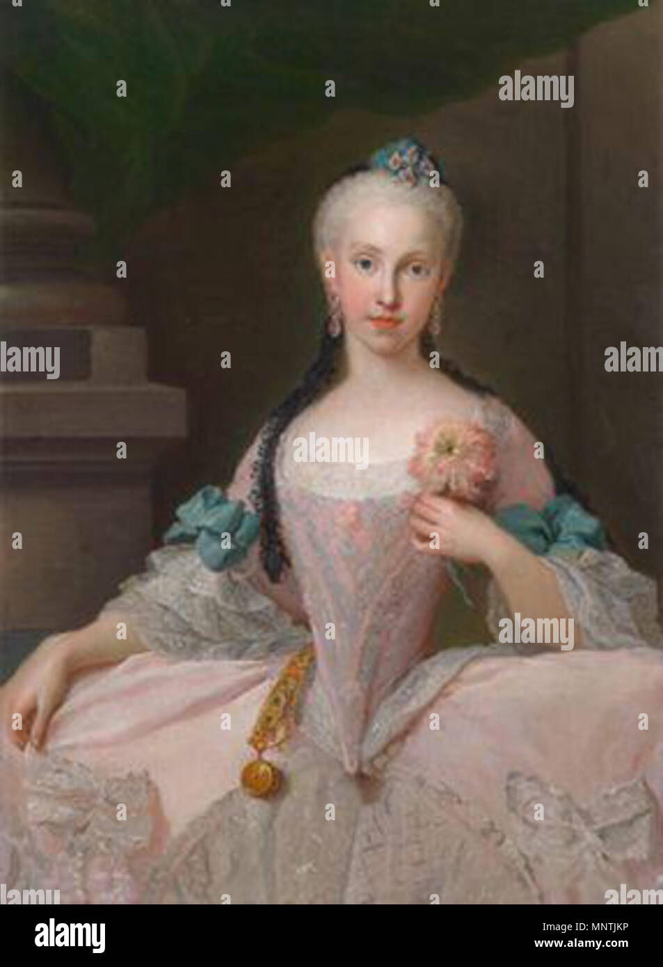 English: Princess Maria Amalia of Saxony (1724-1760), future Queen of ...