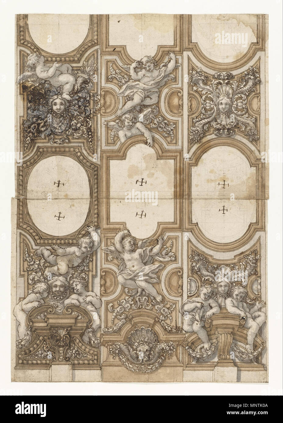 Project for Schulpured Decorations of Ceiling from 1650 until 1675 ...