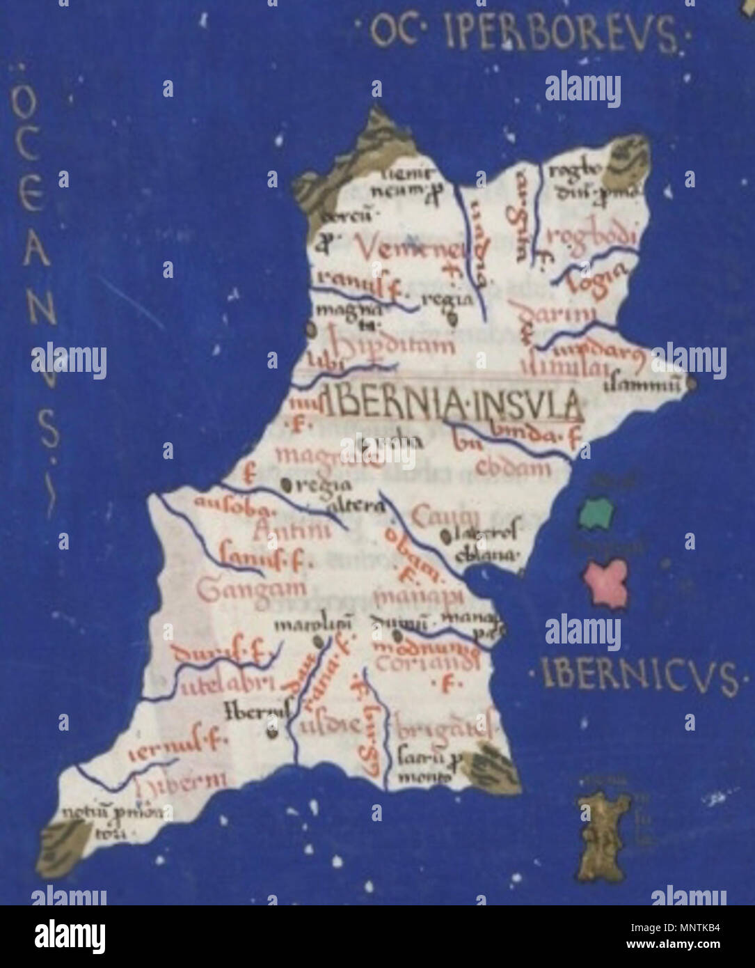 Ptolemy map of ireland hi-res stock photography and images - Alamy