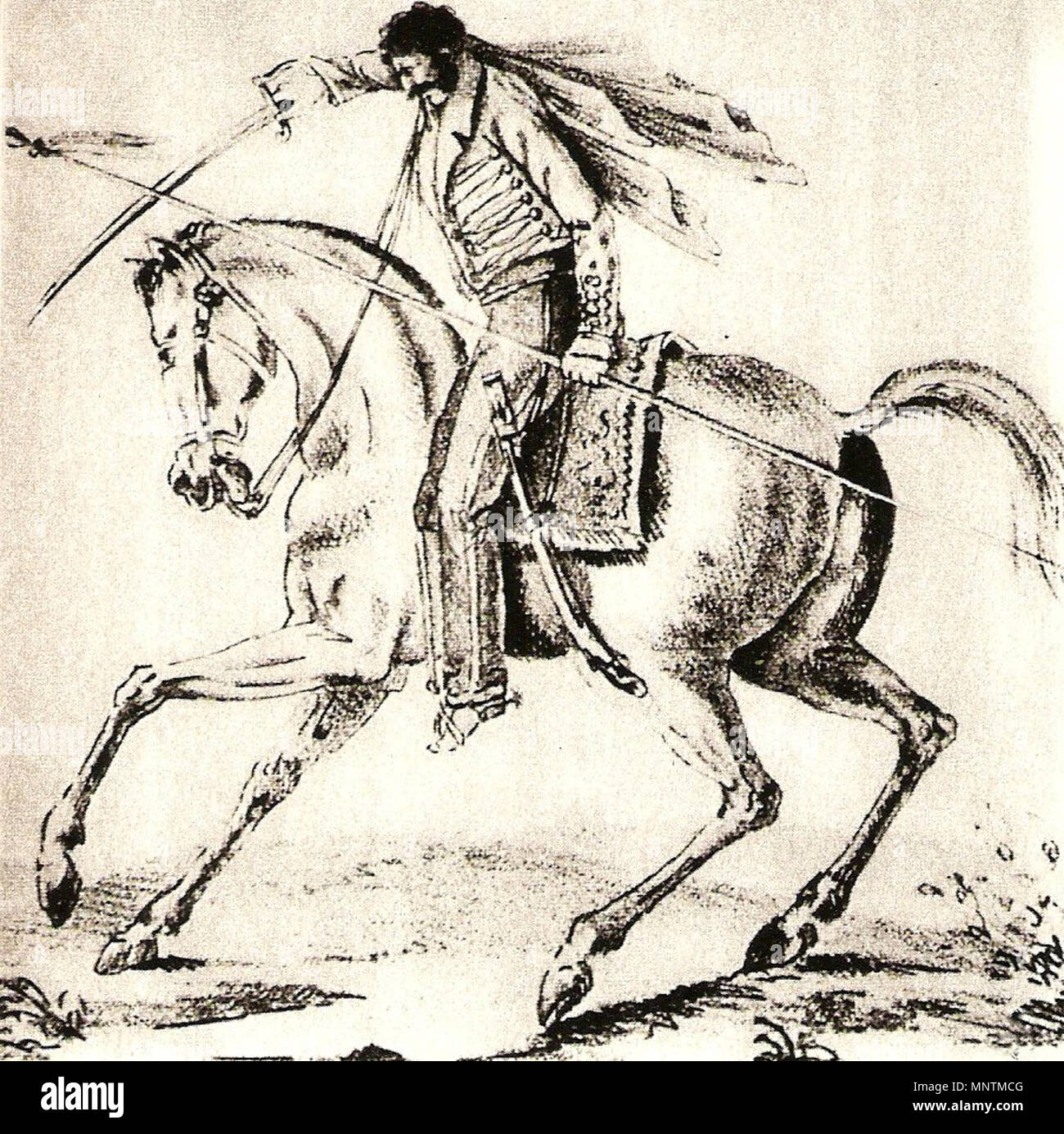 . English: Juan Facundo Quiroga, named 'Tigre de los Llanos', leader of ...