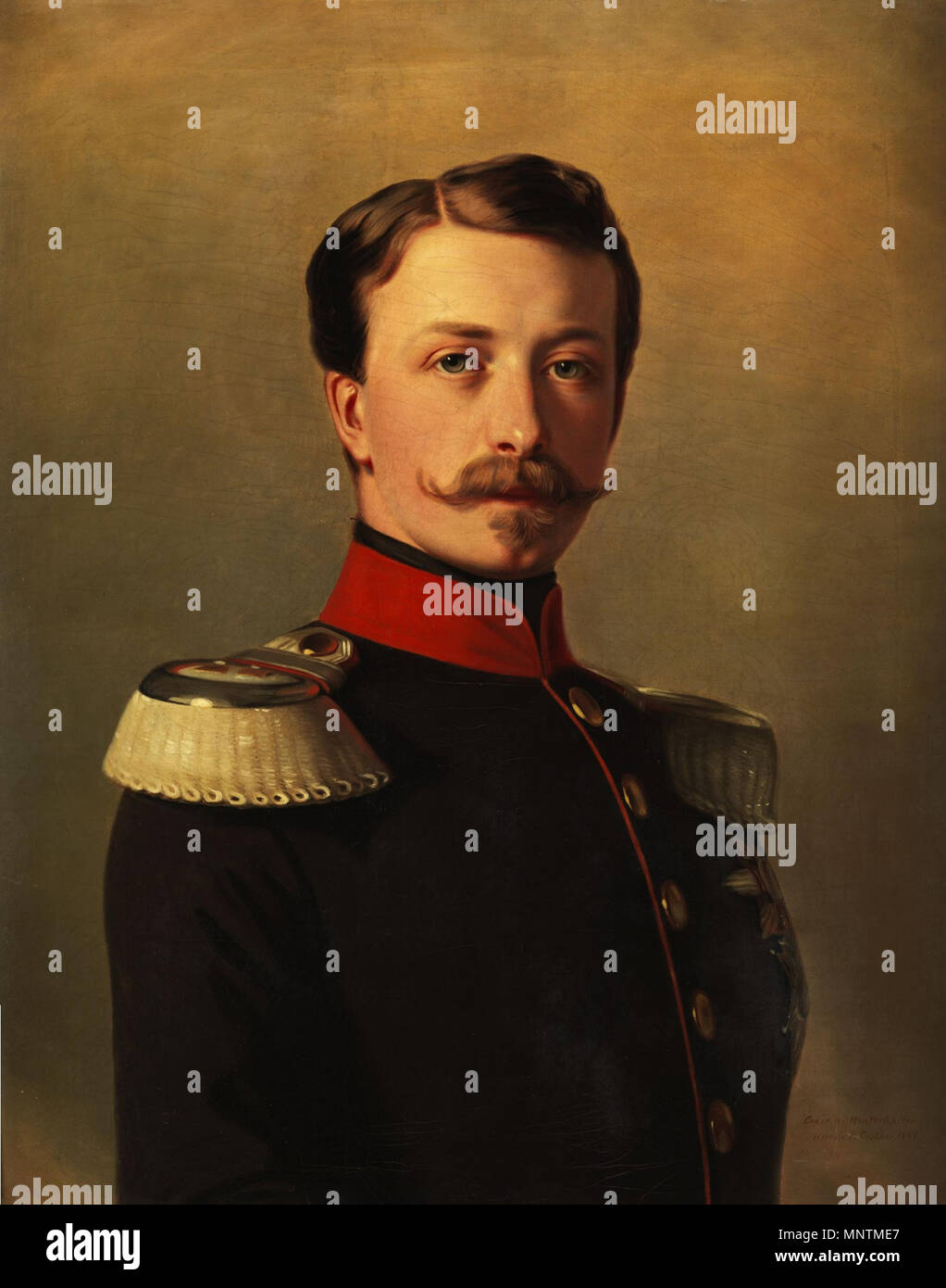 Portrait of Grand Duke Frederick I of Baden . Copy of the Winterhalter ...