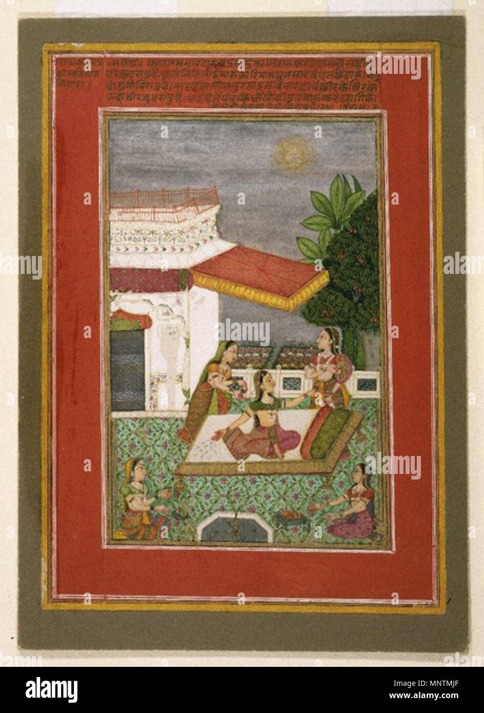 Radha manifesting the effect of love's separation from Krishna . page ...