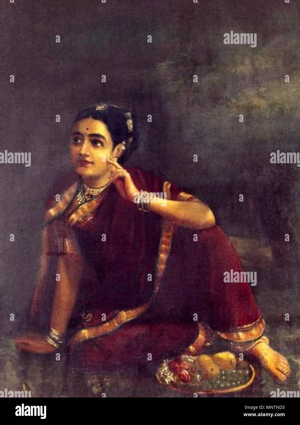 English: Radha Waiting for Krishna മലയാളം: കൃഷ്ണനെ കാത്തിരിക്കുന്ന രാധ ...