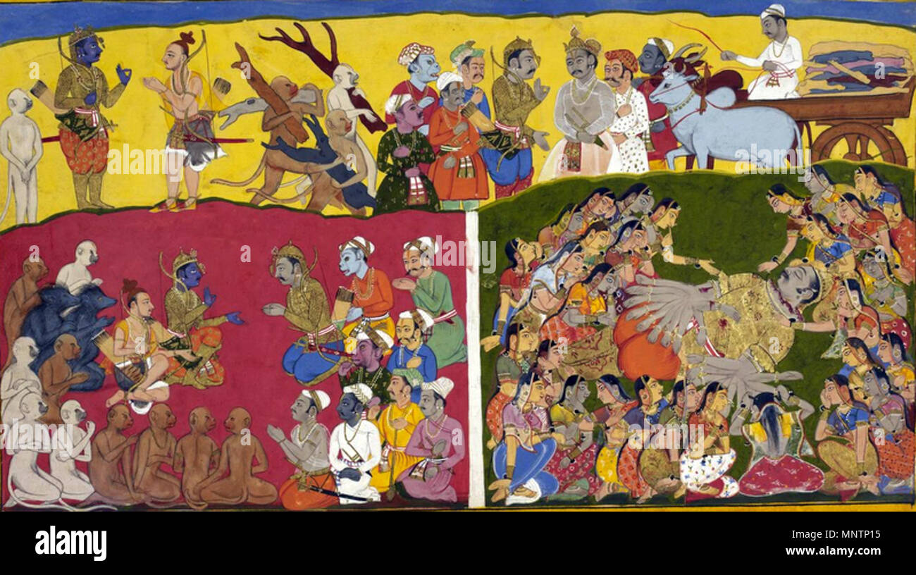 . English: 'Vibhisana was overcome with grief at the death of his ...