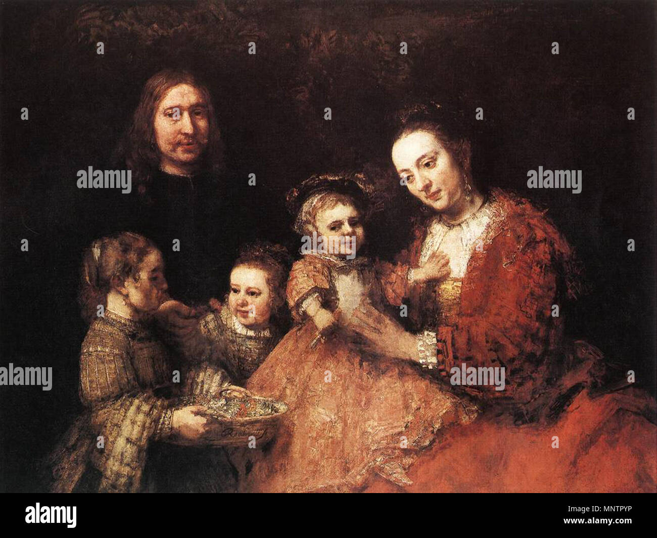 Family Portrait circa 1668. 1049 Rembrandt - Family Group - WGA19144 ...