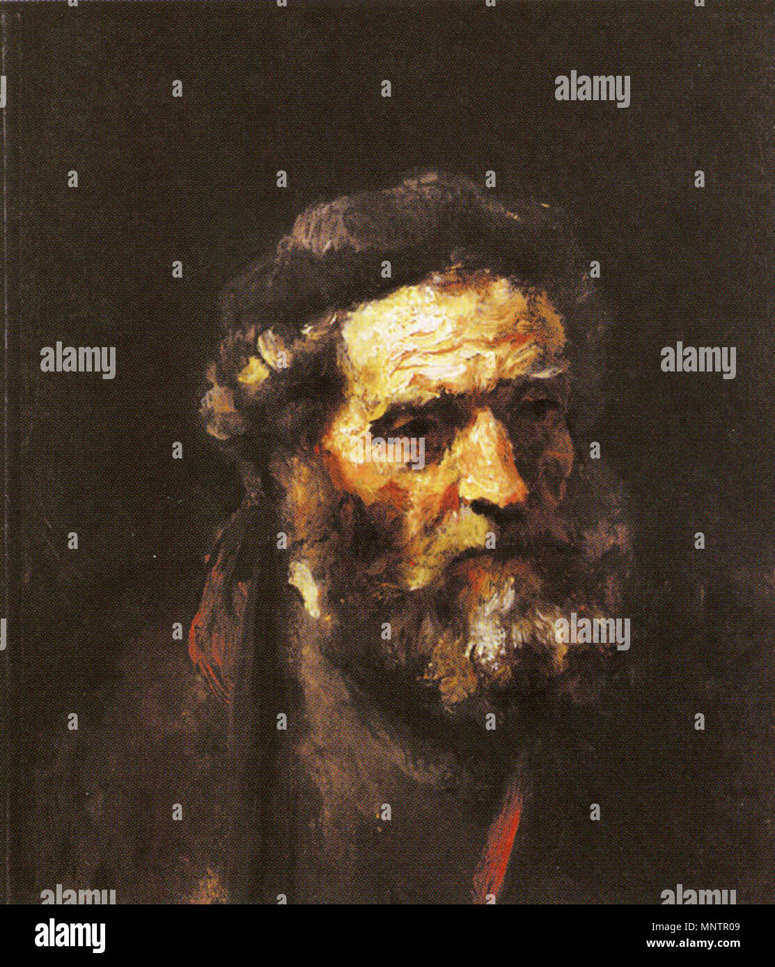 English: Head of a Bearded Old Man circa 1657. 1049 Rembrandt - Head of ...