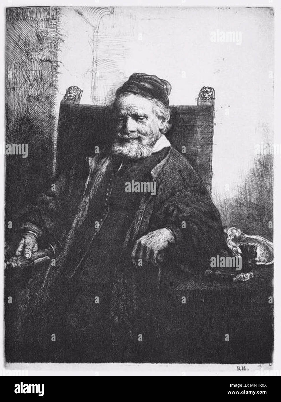 Portrait of Johannes Lutma (I) (1574-1669), goldsmith 1656. 1049 ...