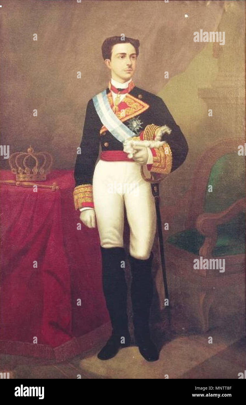 Retrato del rey Alfonso XII de España . Español: Retrato del rey ...