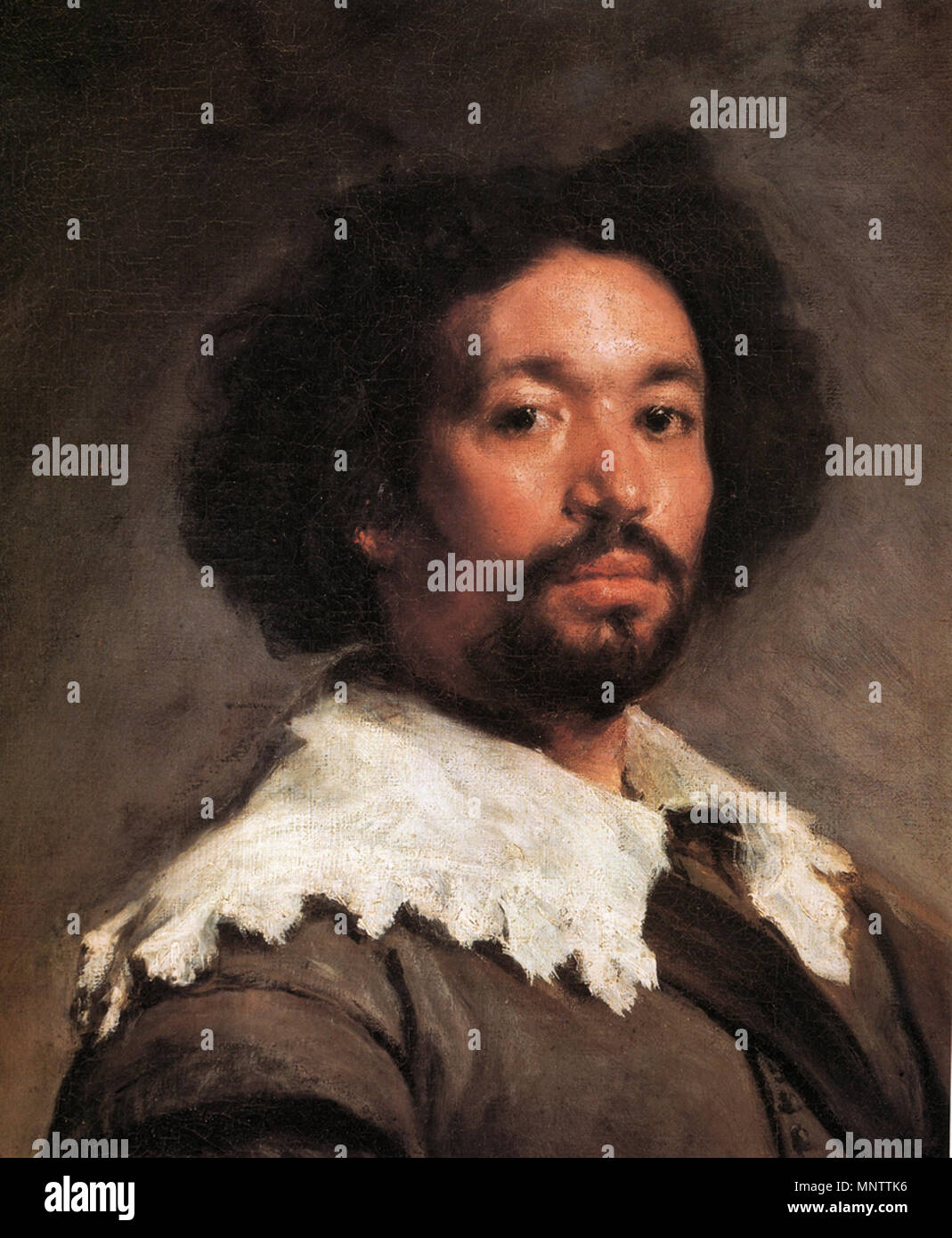 Velázquez: Juan de Pareja, detalle. 1057 Retrato de Juan Pareja (detail ...