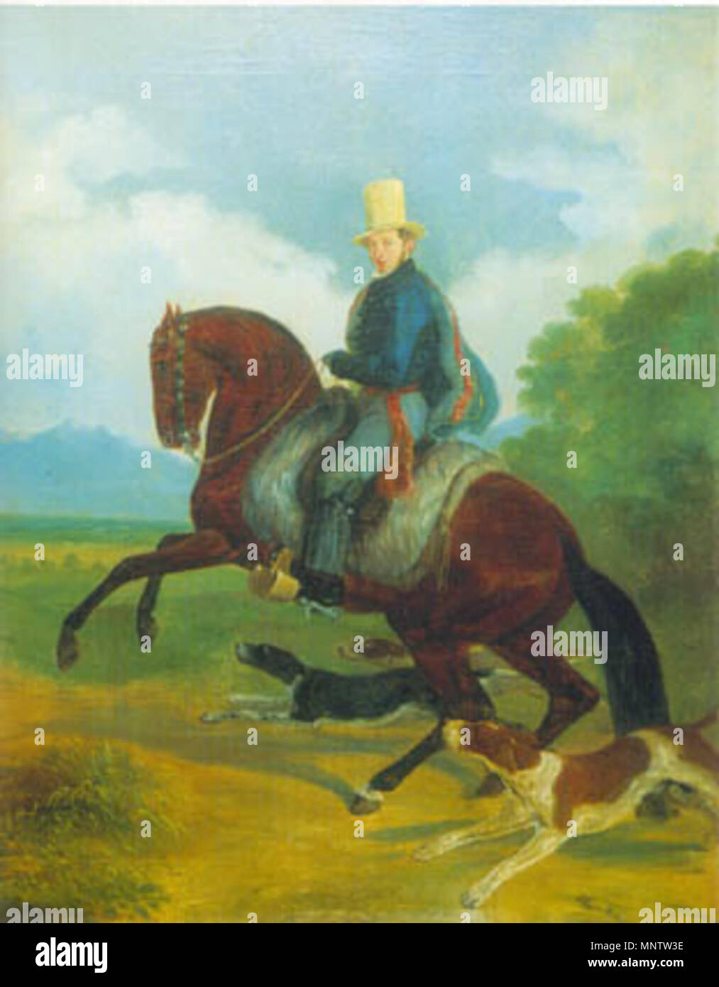 Equestrian portrait of Jorge Huneeus 19th century. 1058 ...