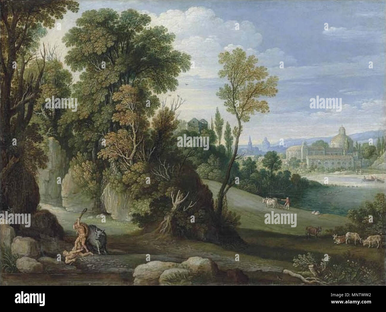 A wooded landscape with Hercules and Cacus between 1611 and 1631. 1062 ...