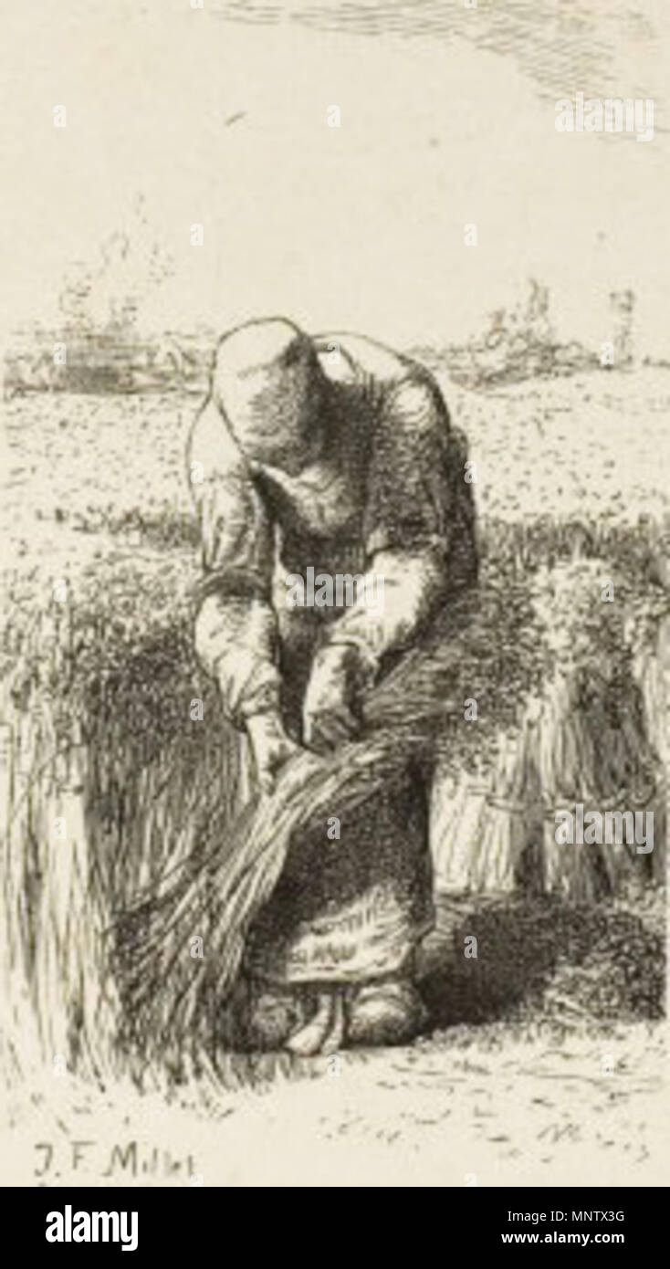 Woman pulling flax 1853 (after Millet's drawing made in 1852). 787 ...