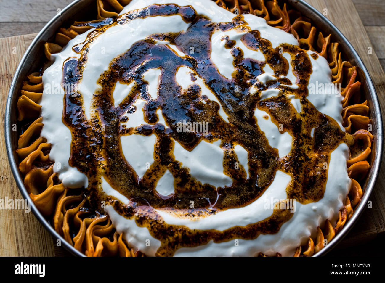 Turkish Manti Manlama / Kayseri Mantisi / Yogurt with Fried Butter ...