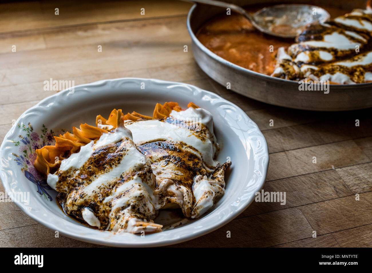 Turkish Manti Manlama / Kayseri Mantisi / Yogurt with Fried Butter ...