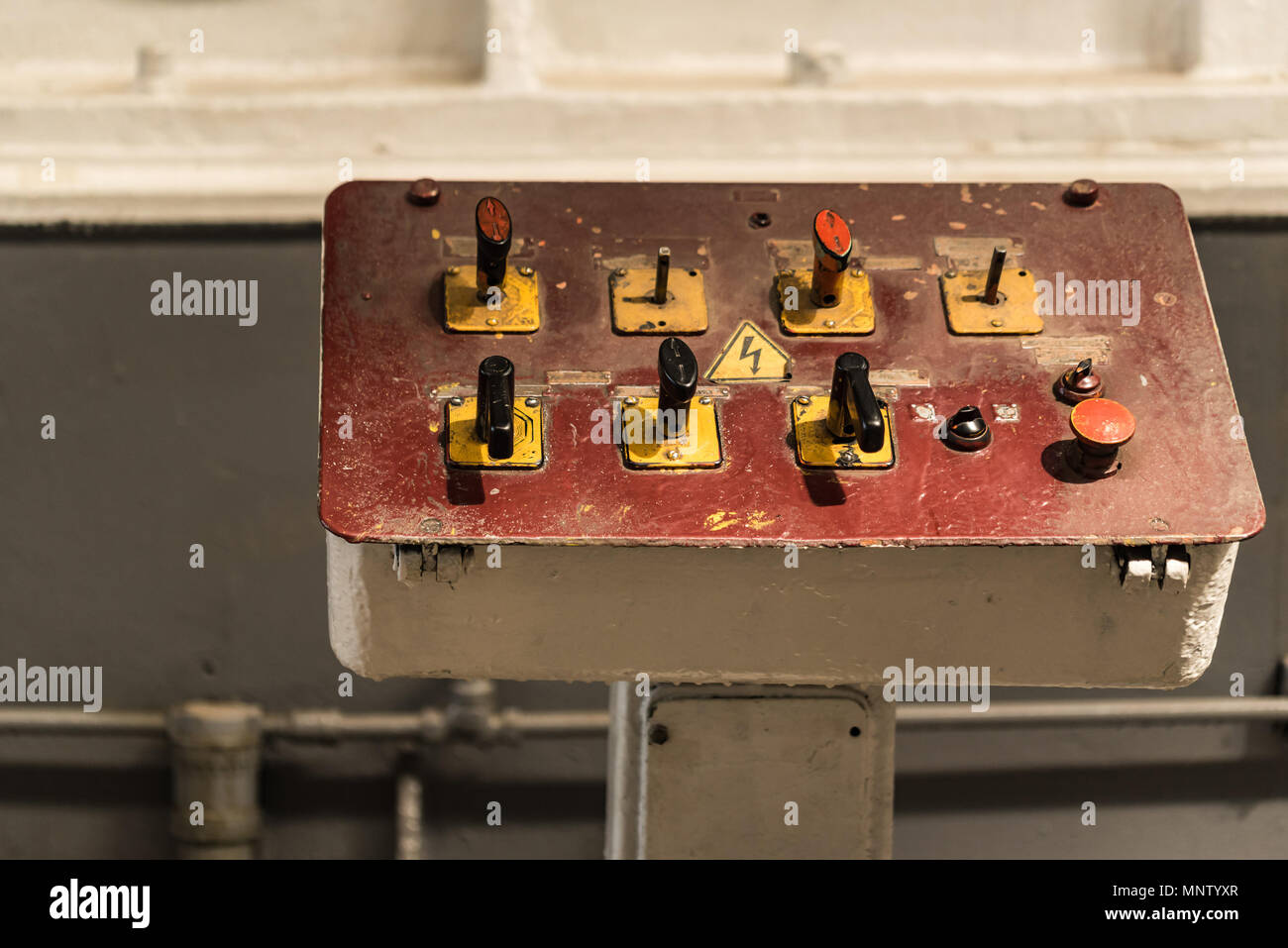 Old industrial remote control of machinery Stock Photo - Alamy