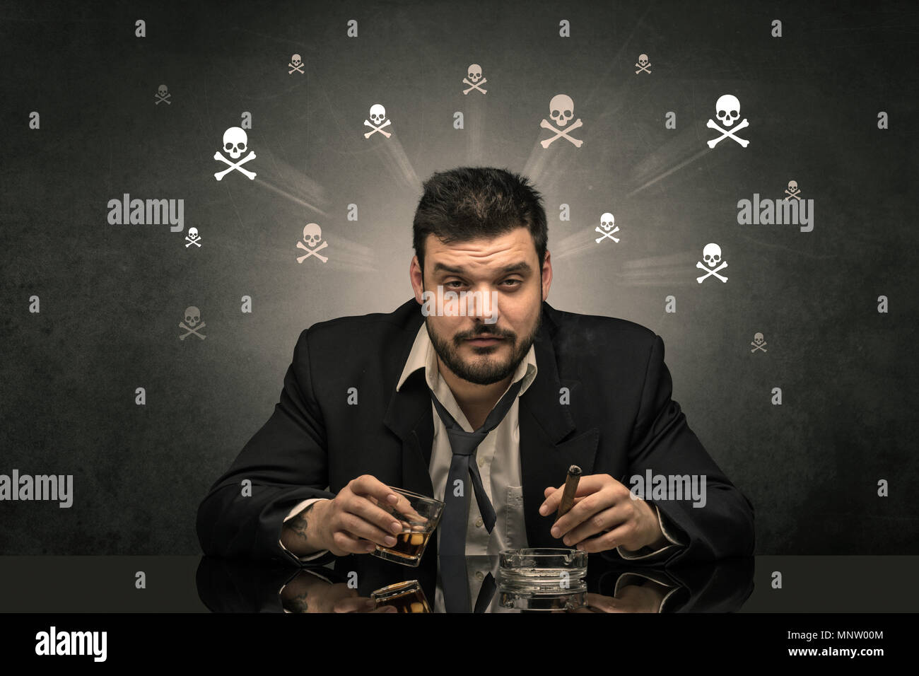 Loser drunk man sitting hi-res stock photography and images - Alamy