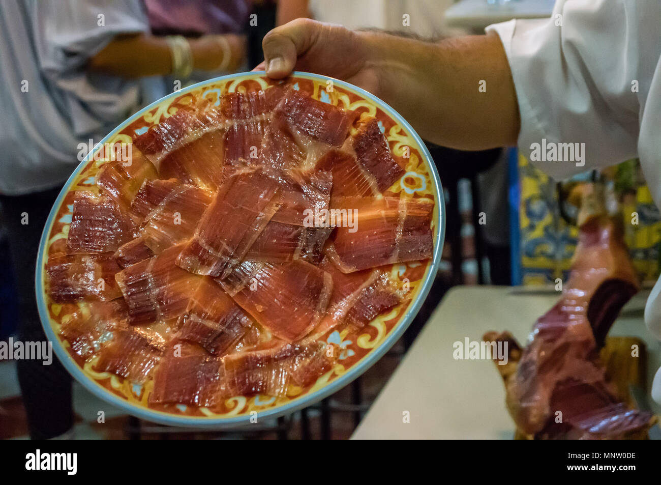 Traditional spanish ham hi-res stock photography and images - Alamy