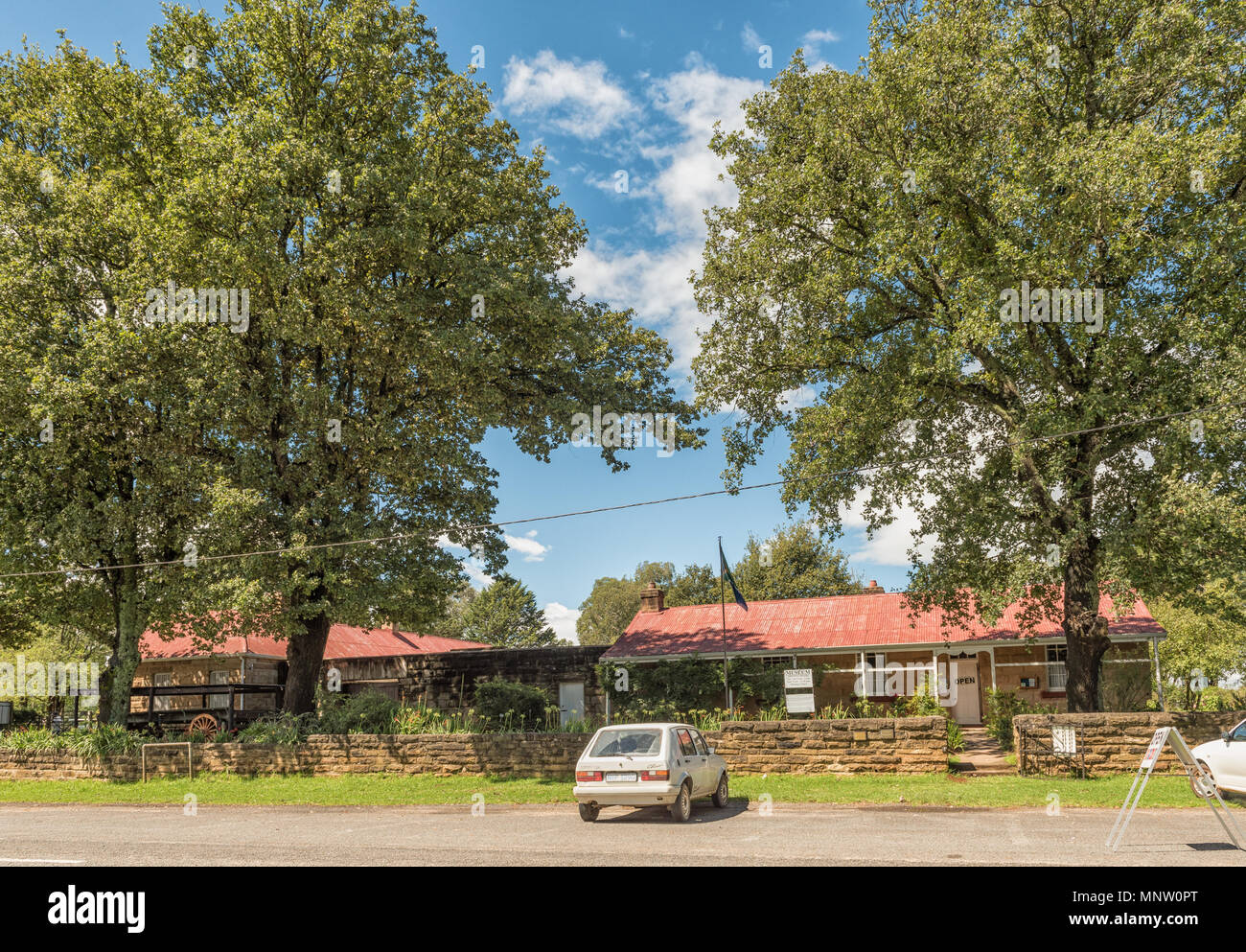 HIMEVILLE, SOUTH AFRICA - MARCH 23, 2018: The museum in Himeville, in ...