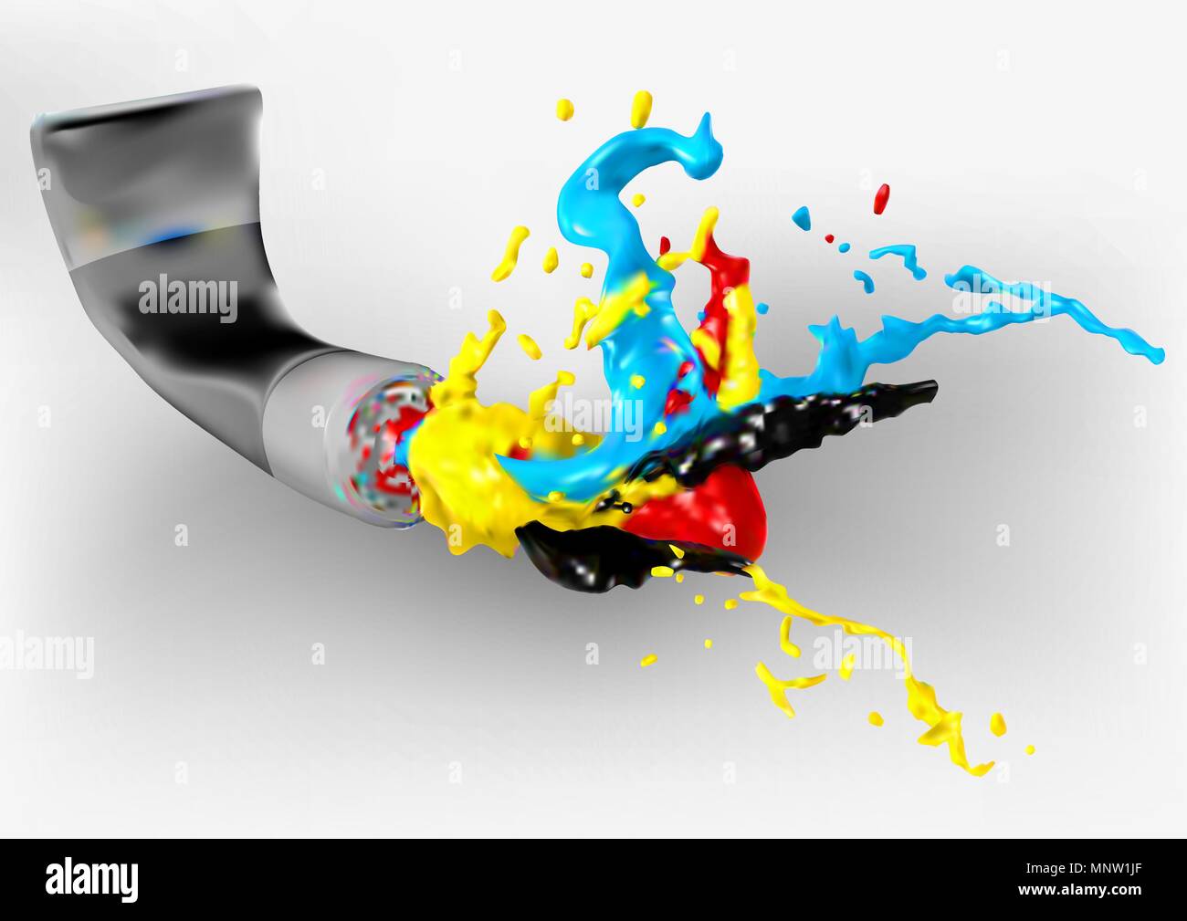 Cmyk splash Stock Vector Images - Alamy