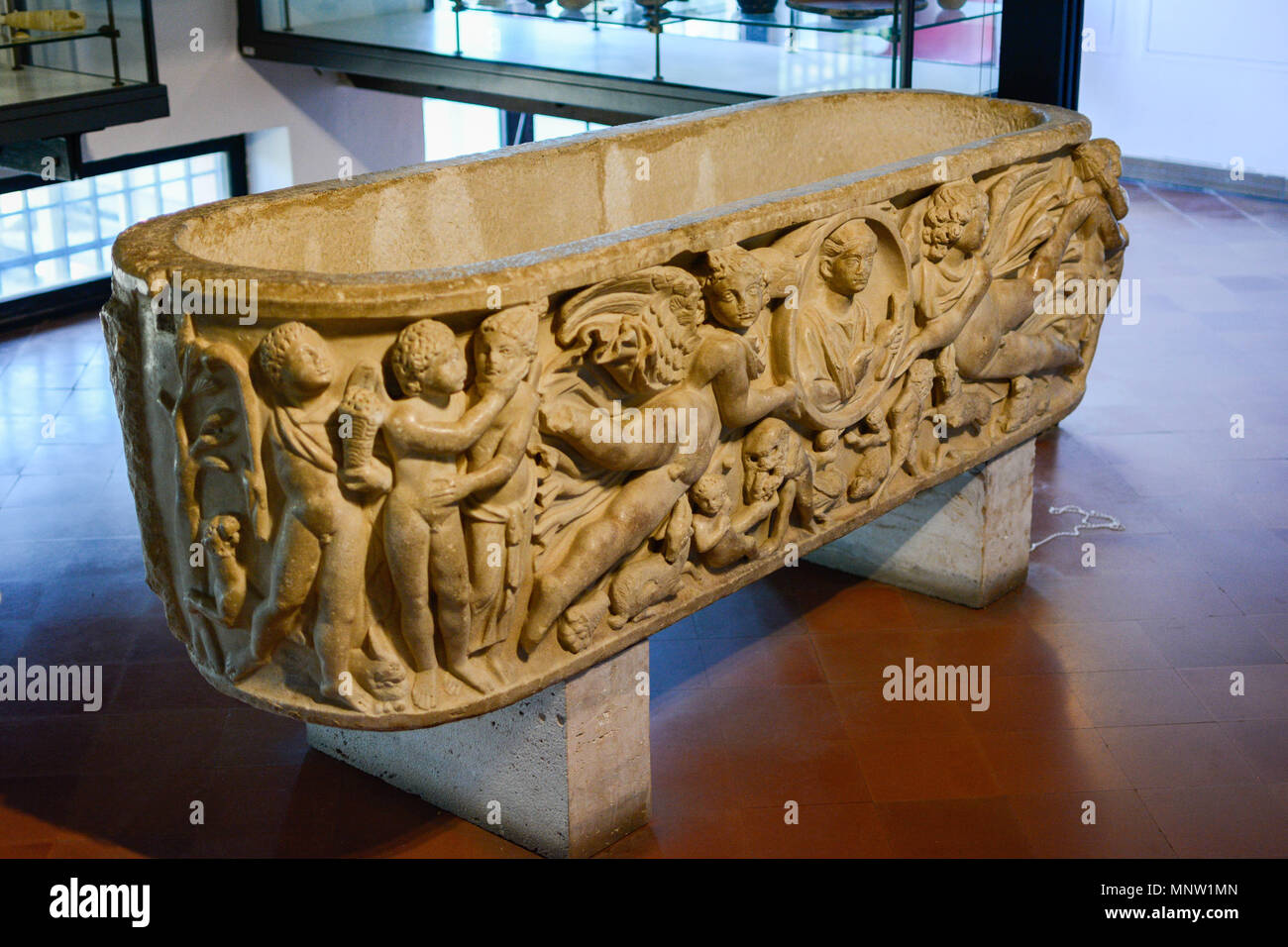 Ancient Greek funerary coffin Sicily Stock Photo - Alamy