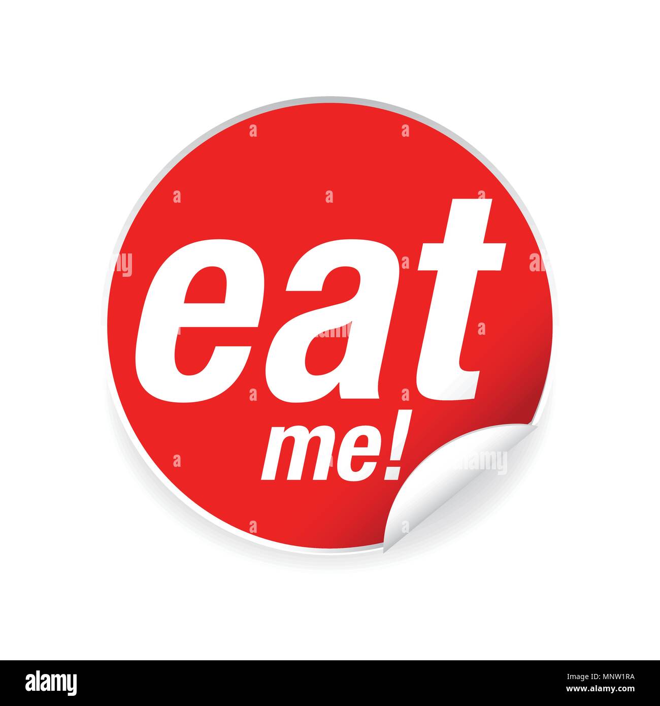 Eat Me Label Sign Stock Vector Image And Art Alamy