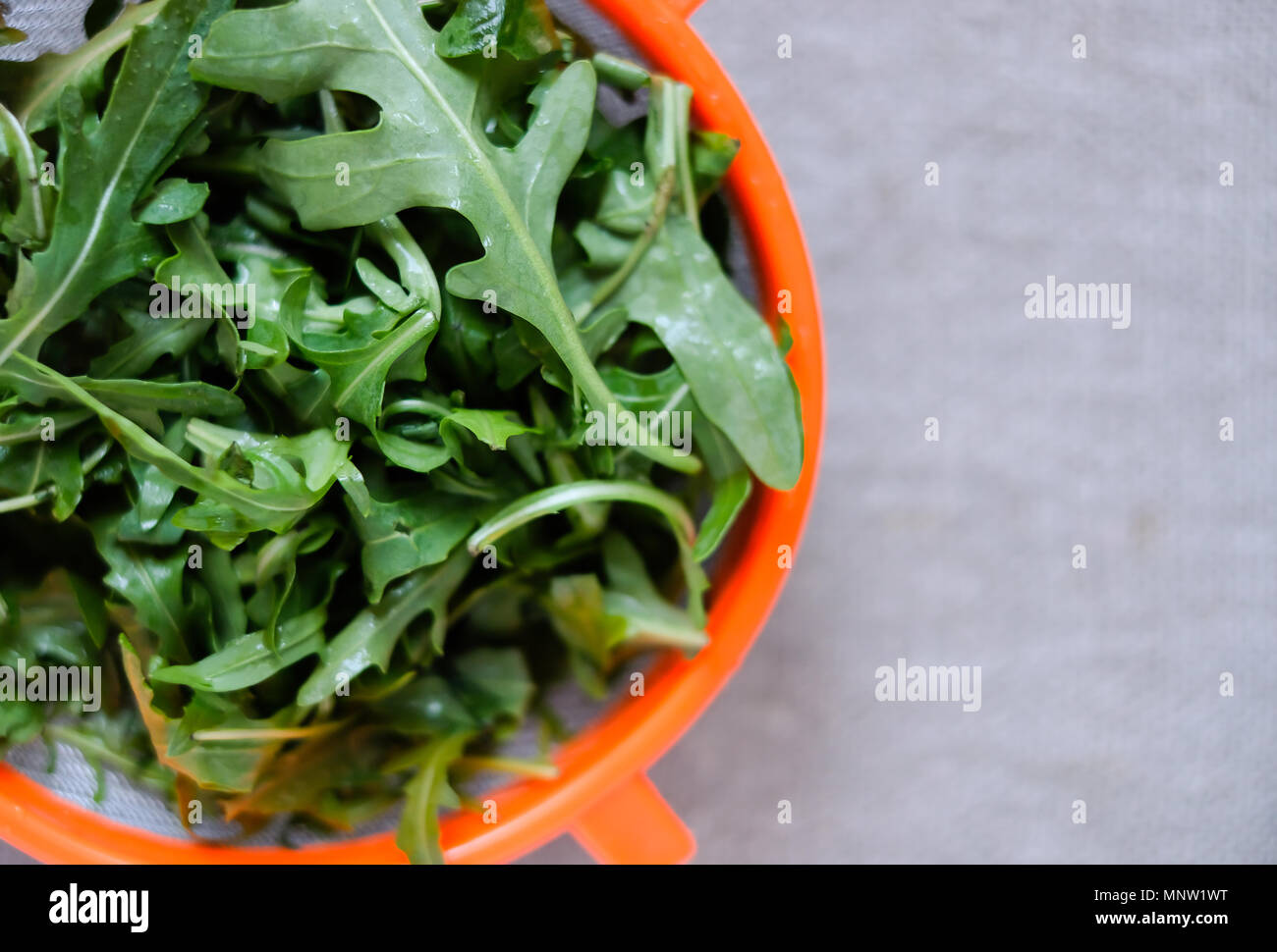 Bunch fresh rocket leaves hi-res stock photography and images - Alamy