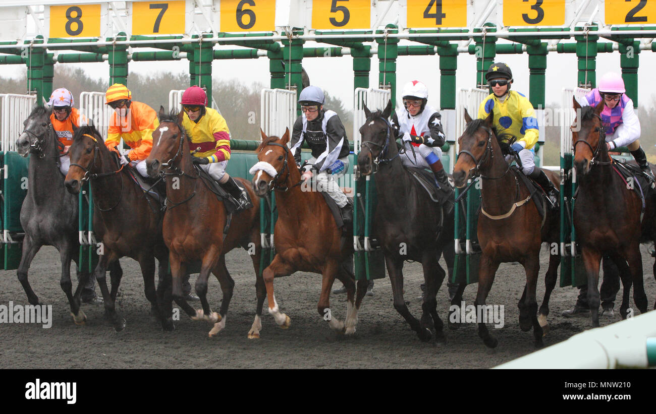 Jockey Robbie Fitzpatrick atop Thundering Home, Kieren Fallon atop ...