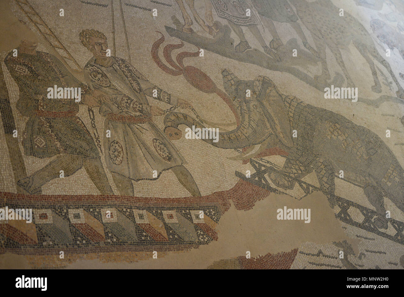 mosaic floor of a Roman villa Stock Photo - Alamy
