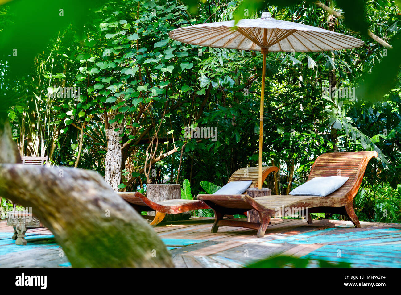 Beautiful wellness area in luxury resort Stock Photo - Alamy