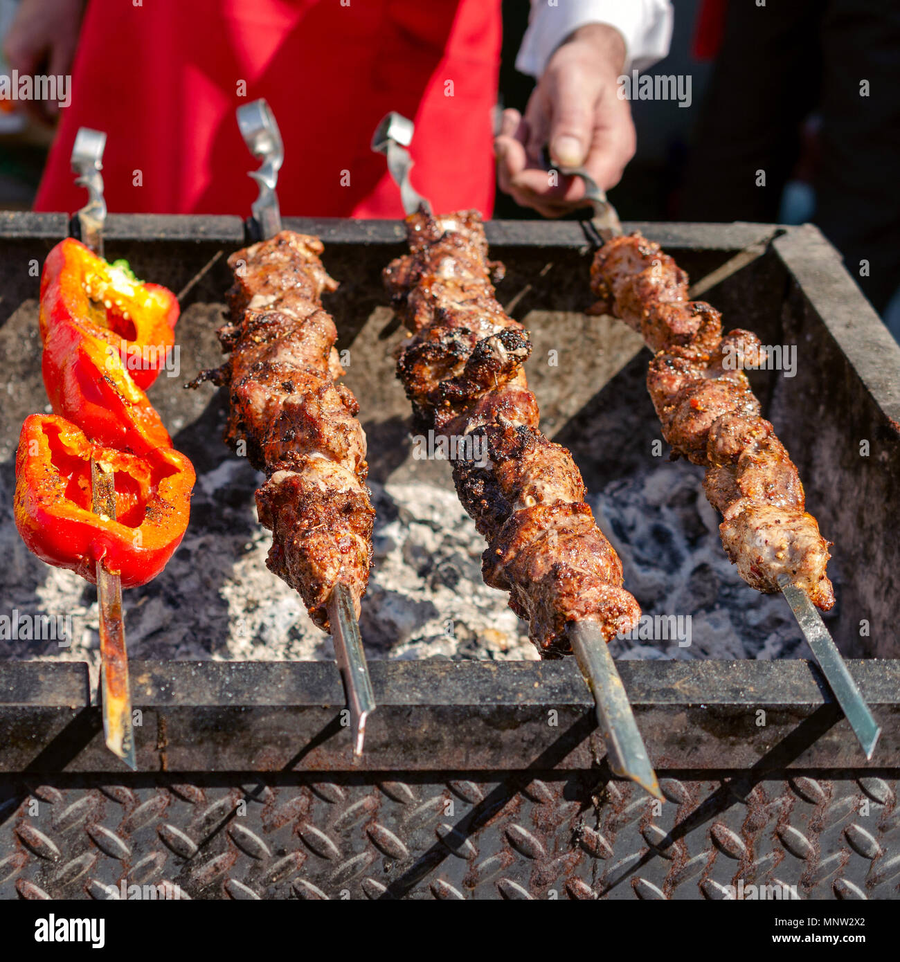 Human kebab hi-res stock photography and images - Alamy