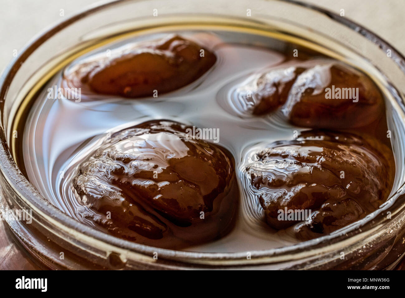 Turkish Chestnut Dessert in jar / Kestane Sekeri. Traditional Food ...