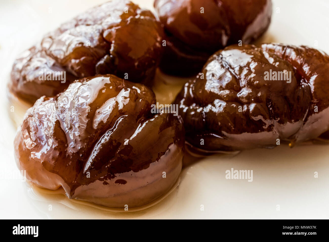 Turkish Chestnut Dessert / Kestane Sekeri. Traditional Food Stock Photo ...