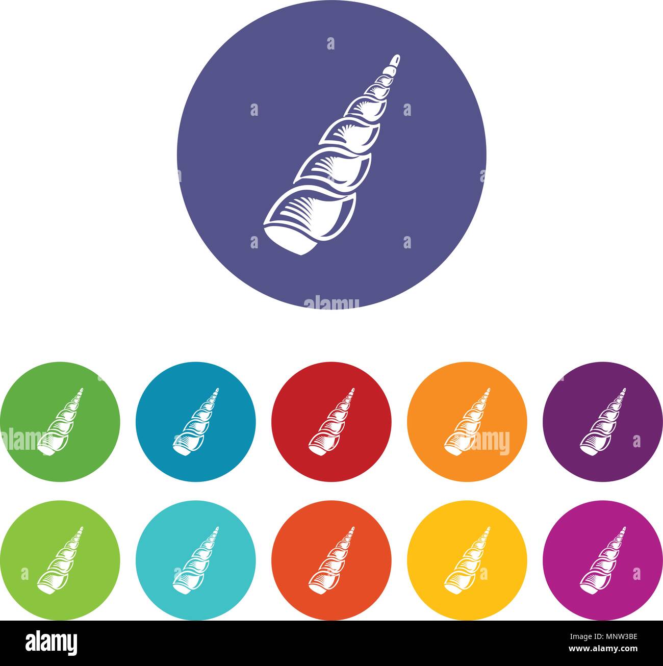 Long shell icon, simple style Stock Vector Image & Art - Alamy