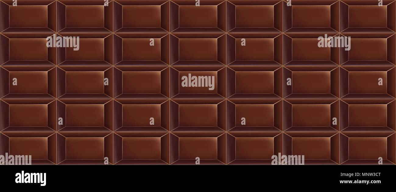 Vector sweet chocolate, seamless pattern made of chocolate bars Stock ...