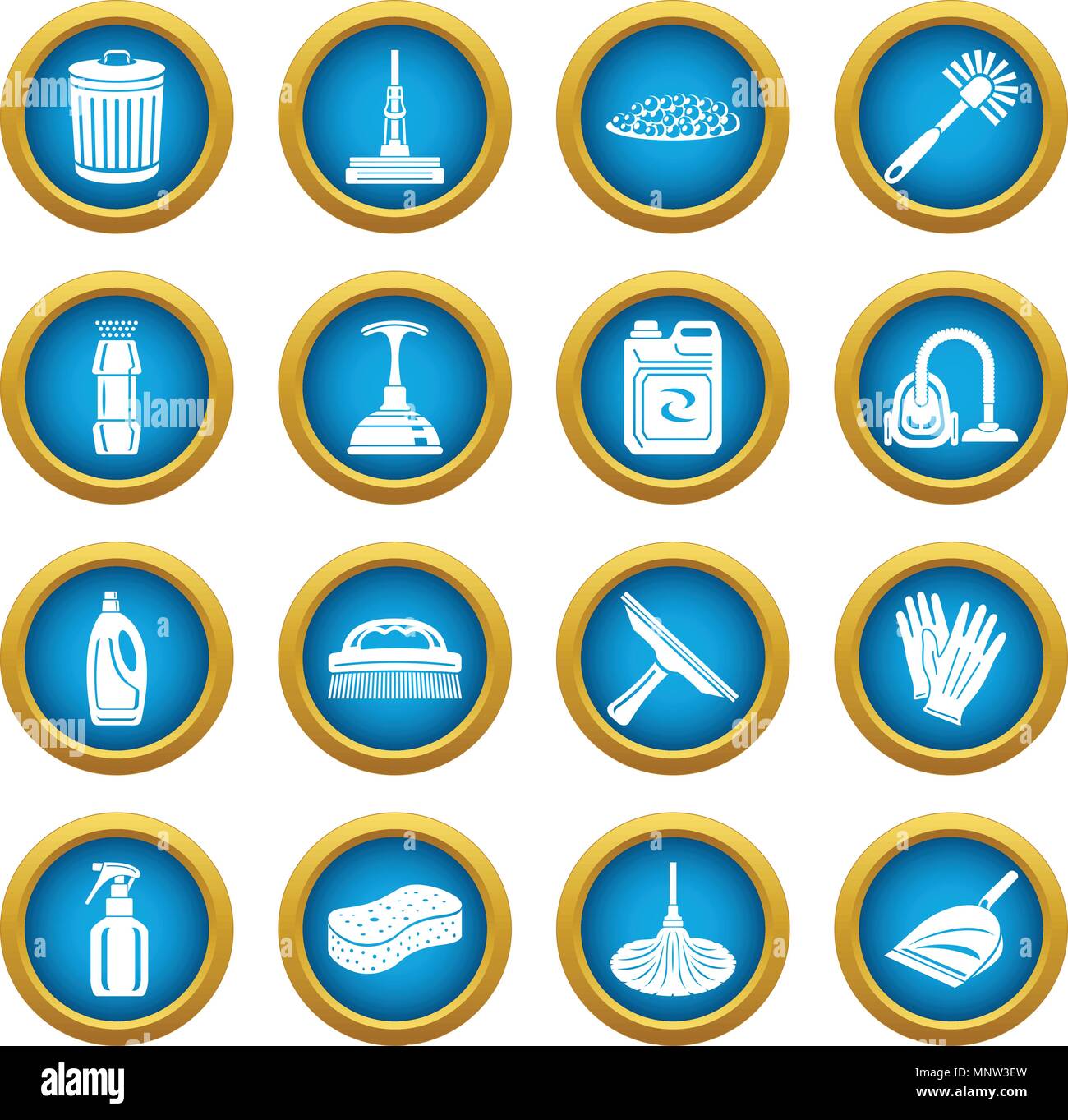 Cleaning icons set, simple style Stock Vector Image & Art - Alamy