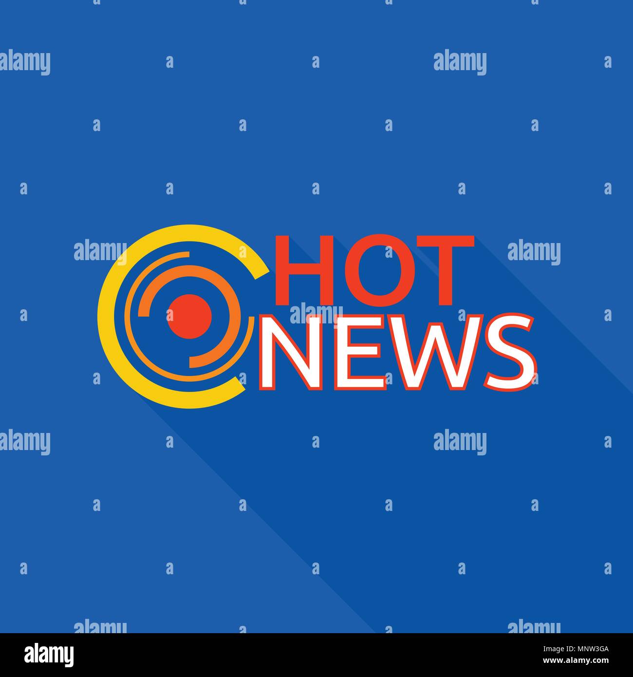 New hot news logo, flat style Stock Vector Image & Art - Alamy