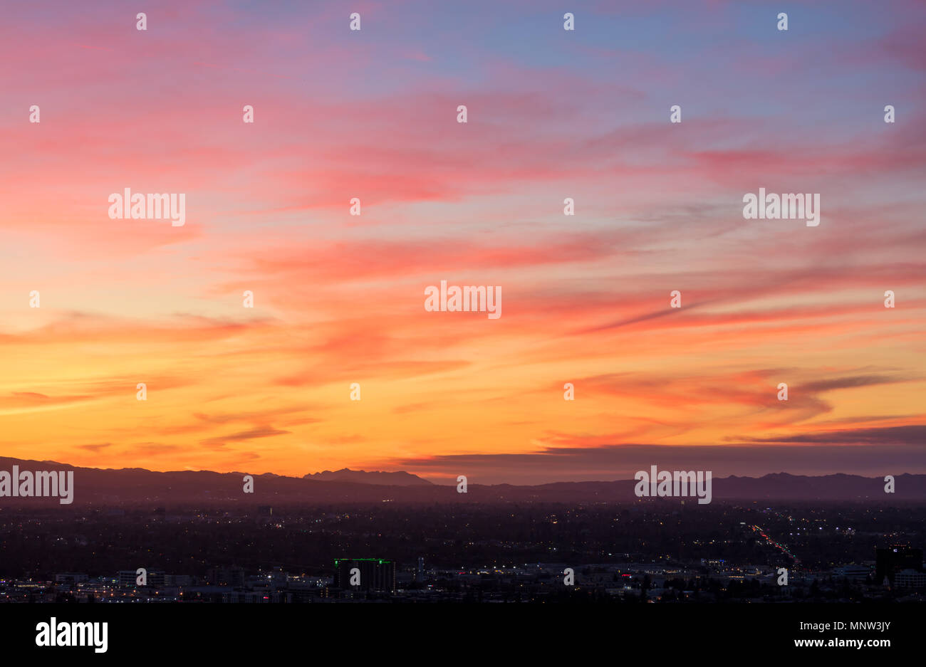 Beautiful sunset pink orange hi-res stock photography and images - Alamy