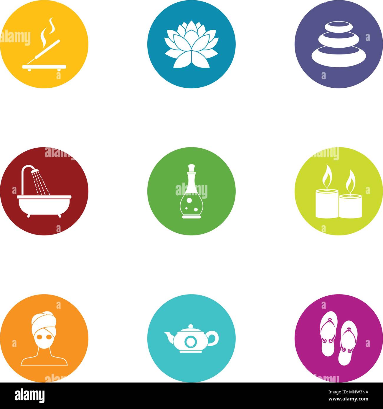 Transformation icons set, flat style Stock Vector Image & Art - Alamy