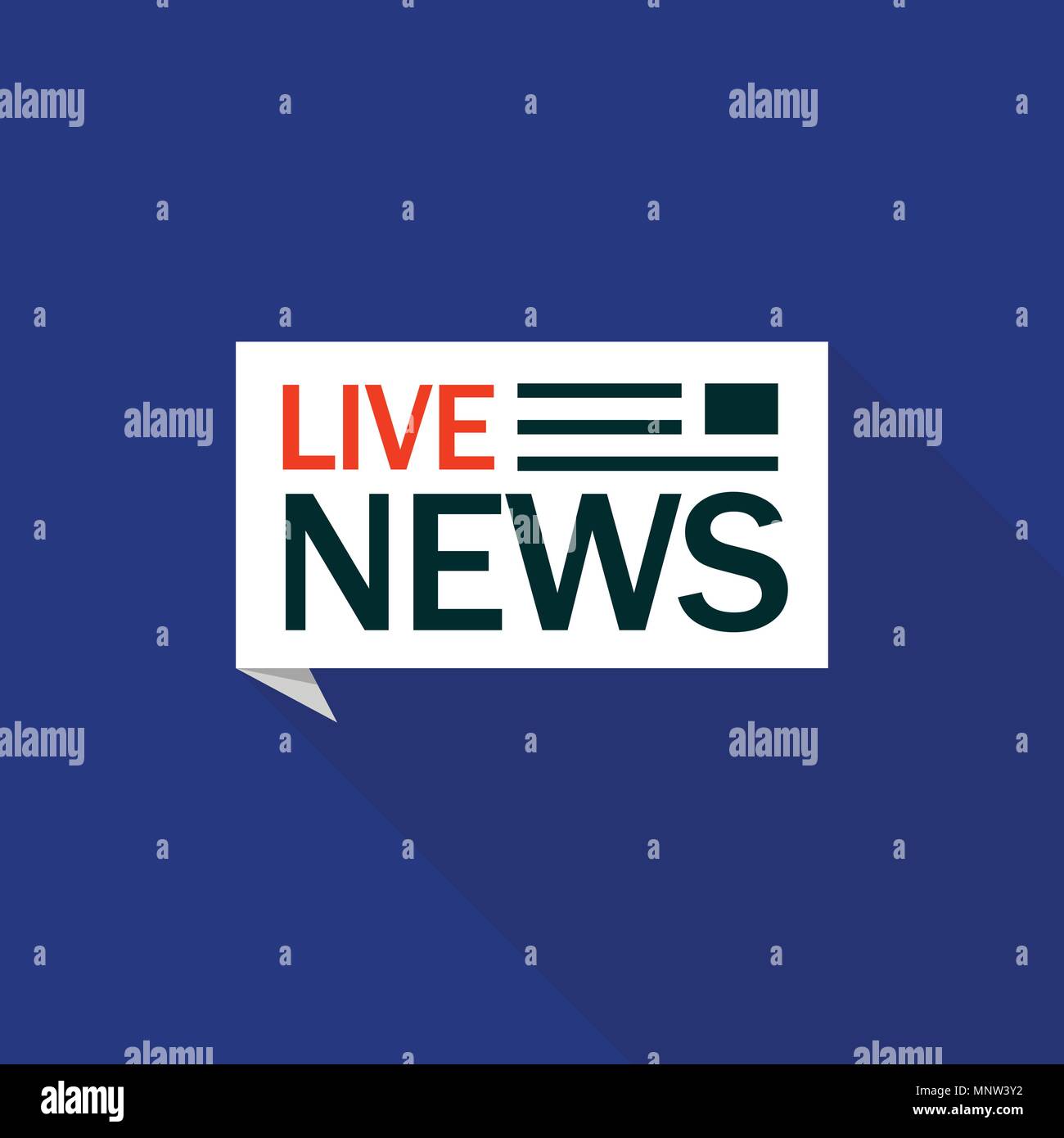 Live news editorial Stock Vector Images - Alamy