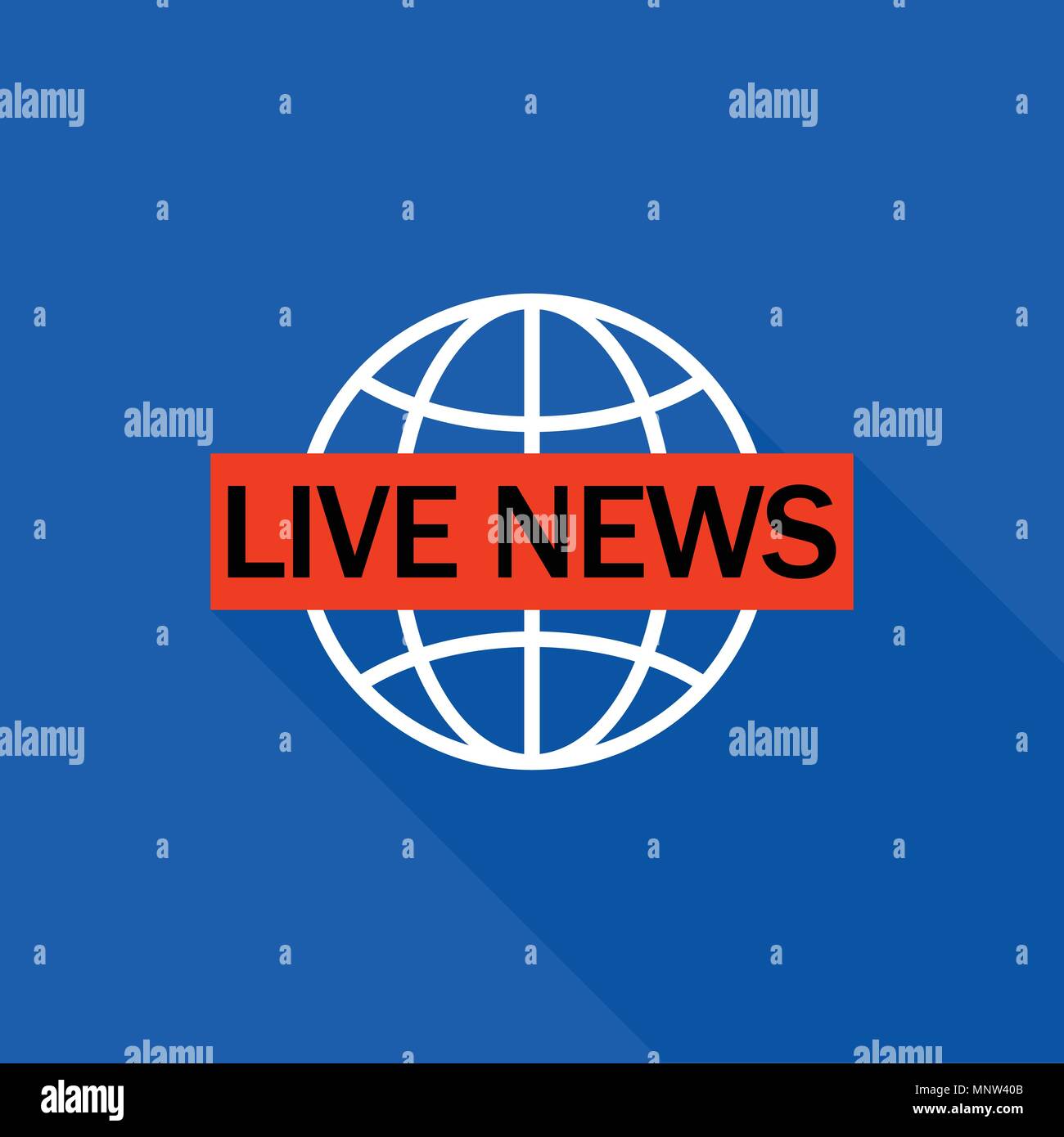 Live global news logo, flat style Stock Vector Image & Art - Alamy