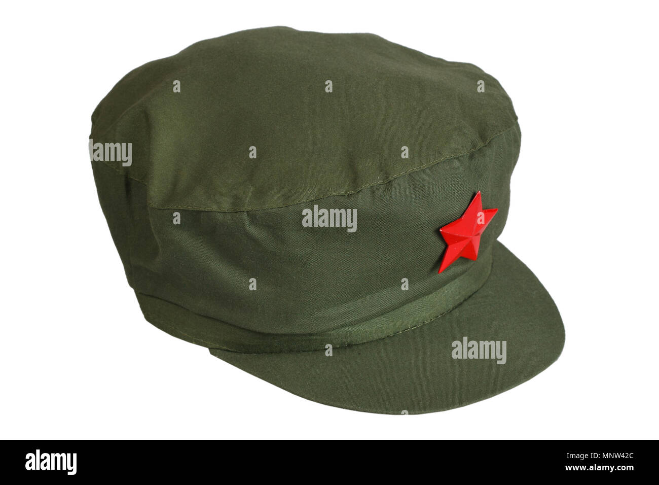 chinese mao style cap isolated on white Stock Photo - Alamy