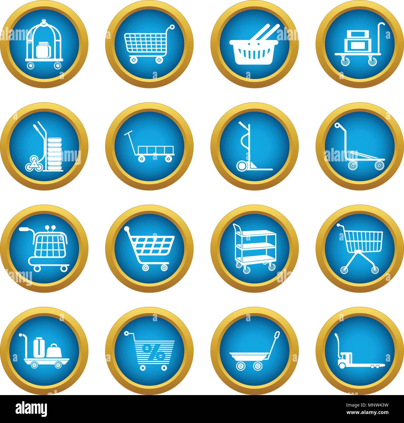 Cart types icons set, simple style Stock Vector Image & Art - Alamy