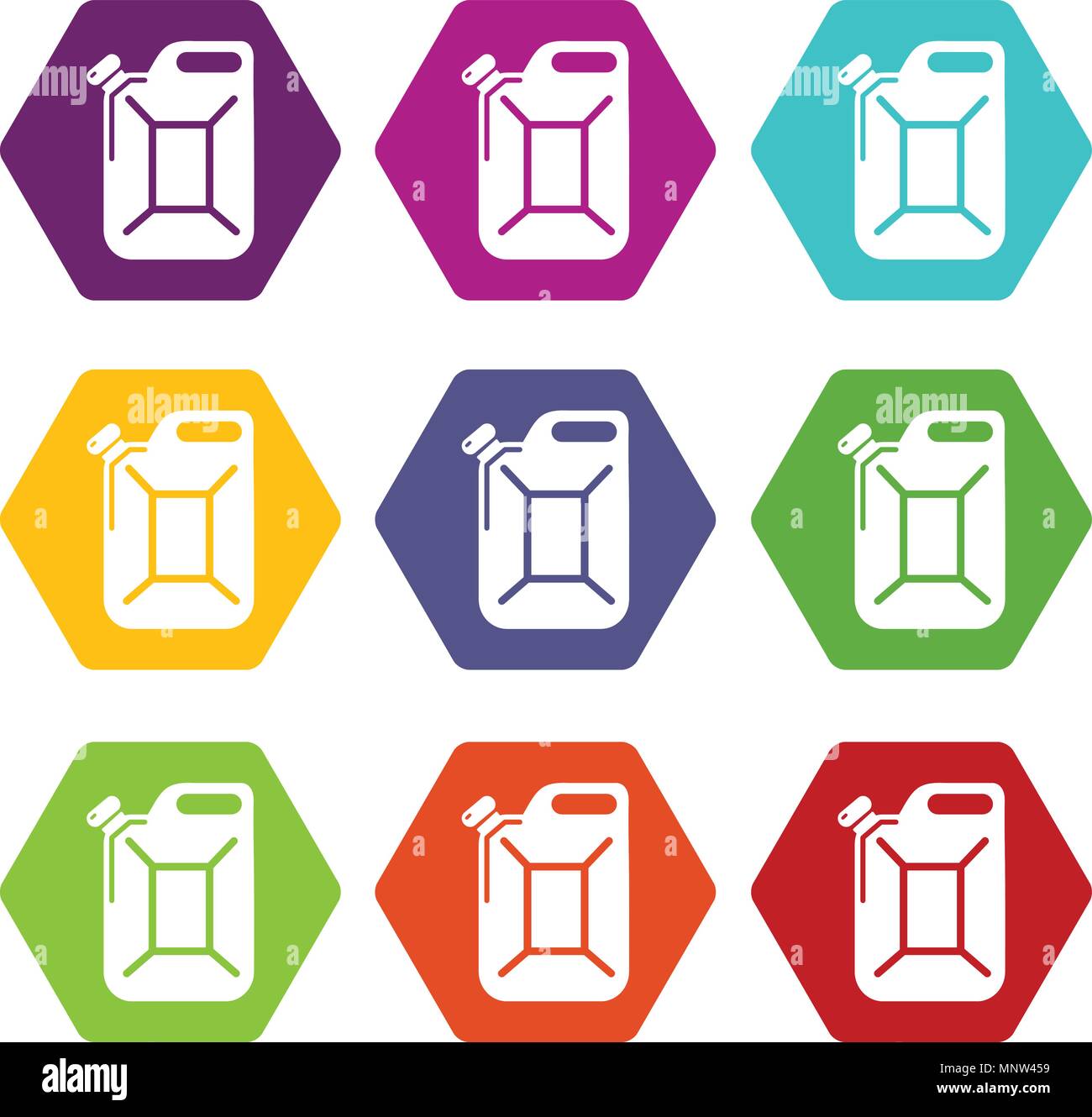 Canister icons set 9 vector Stock Vector Image & Art - Alamy