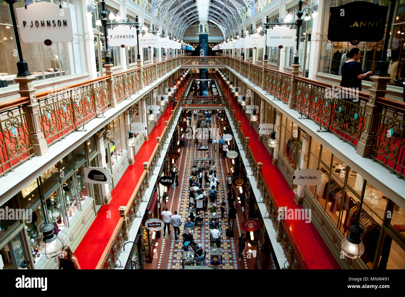 People shopping inside old arcade mall hi-res stock photography and ...