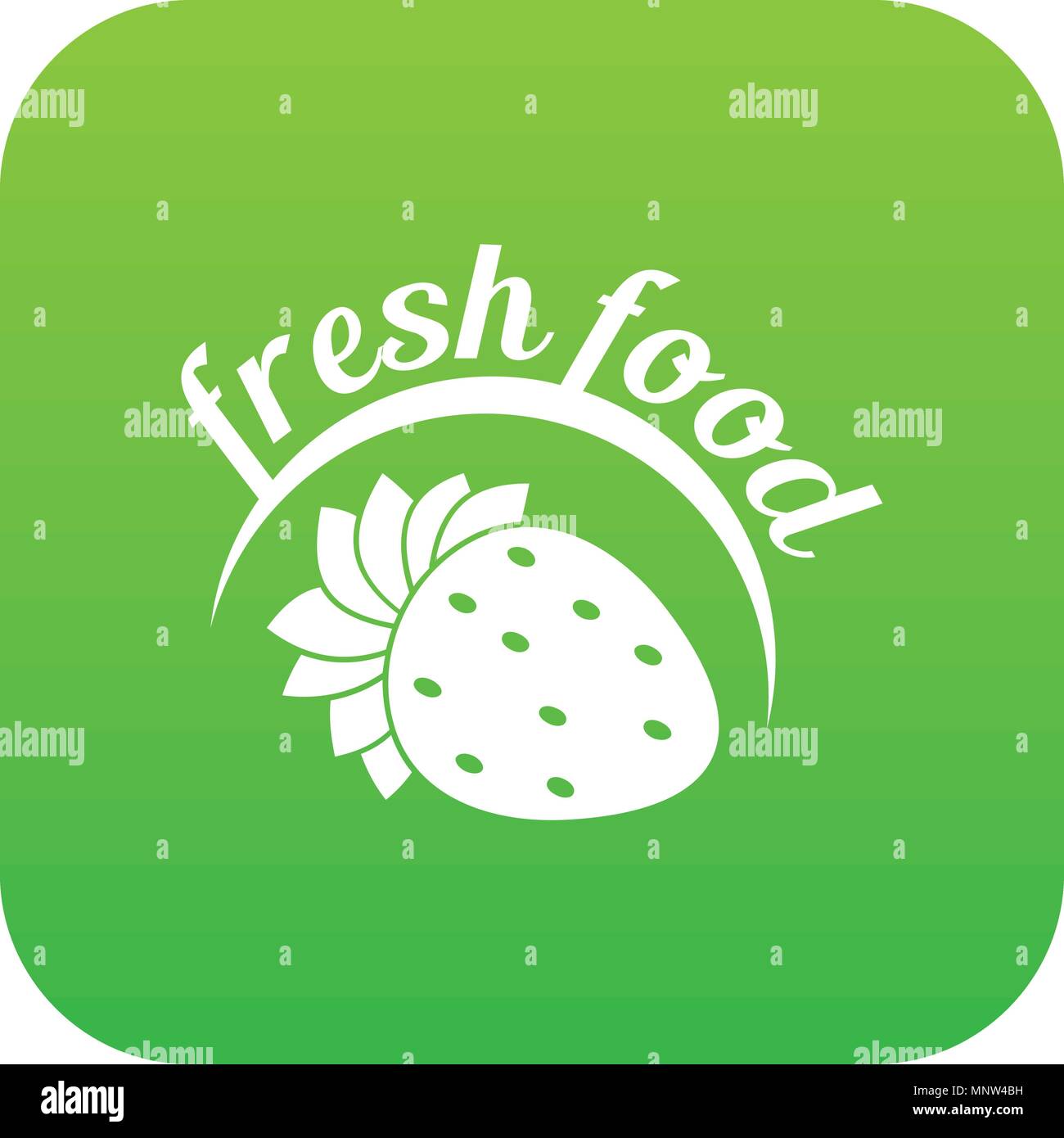 Farm fresh food icon green vector Stock Vector Image & Art - Alamy
