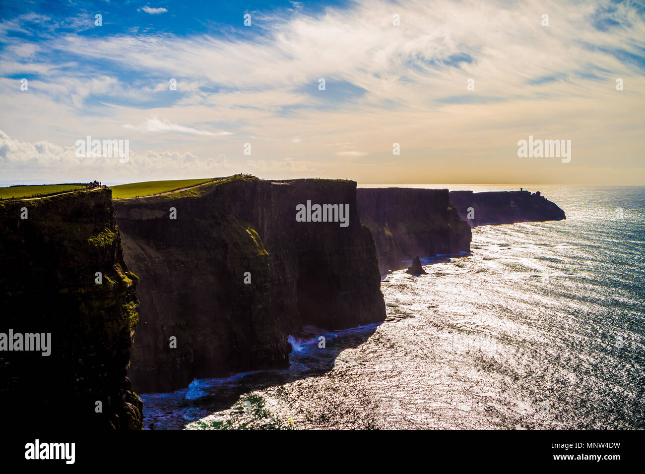 Sunny cliffs of moher hi-res stock photography and images - Alamy