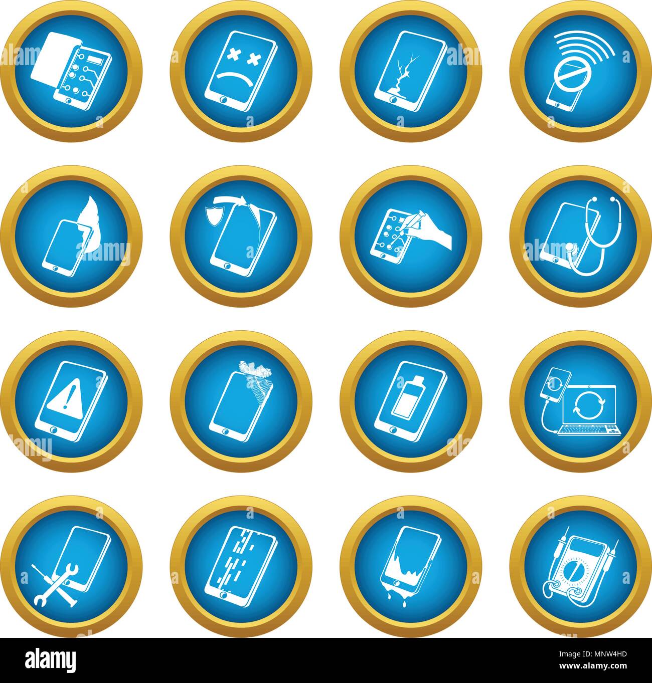 Fixing phones Stock Vector Images - Alamy