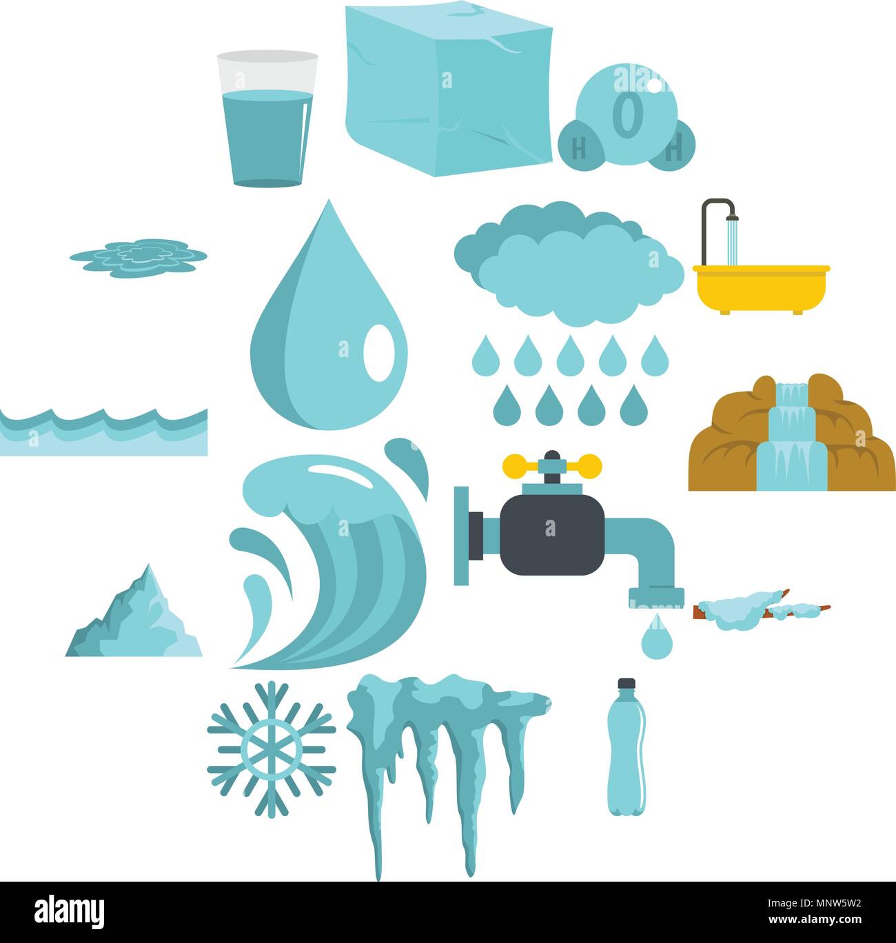 Water in glass ripple Stock Vector Images - Alamy