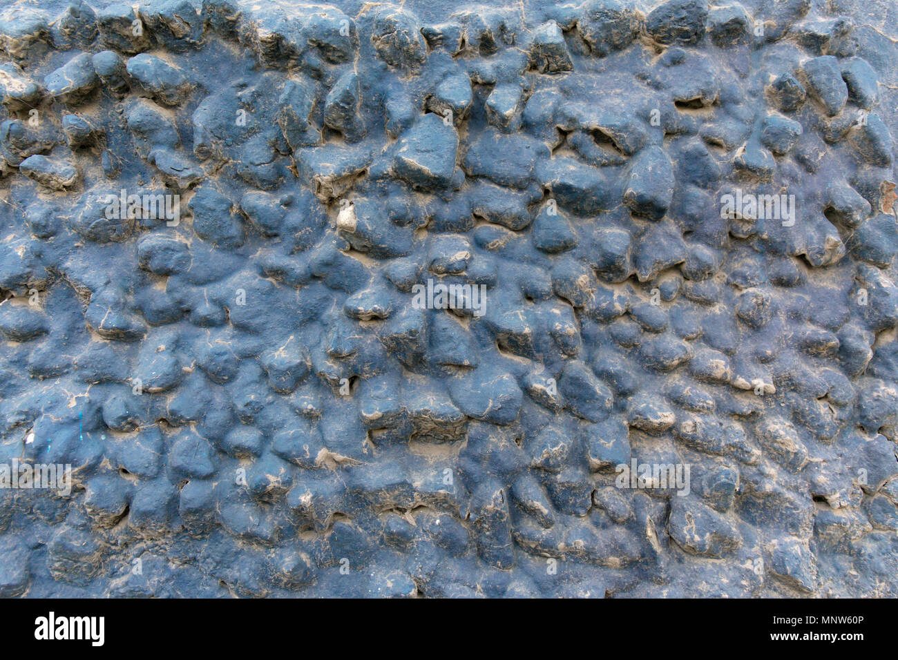 Blue paint textured plaster gunge wall Stock Photo - Alamy