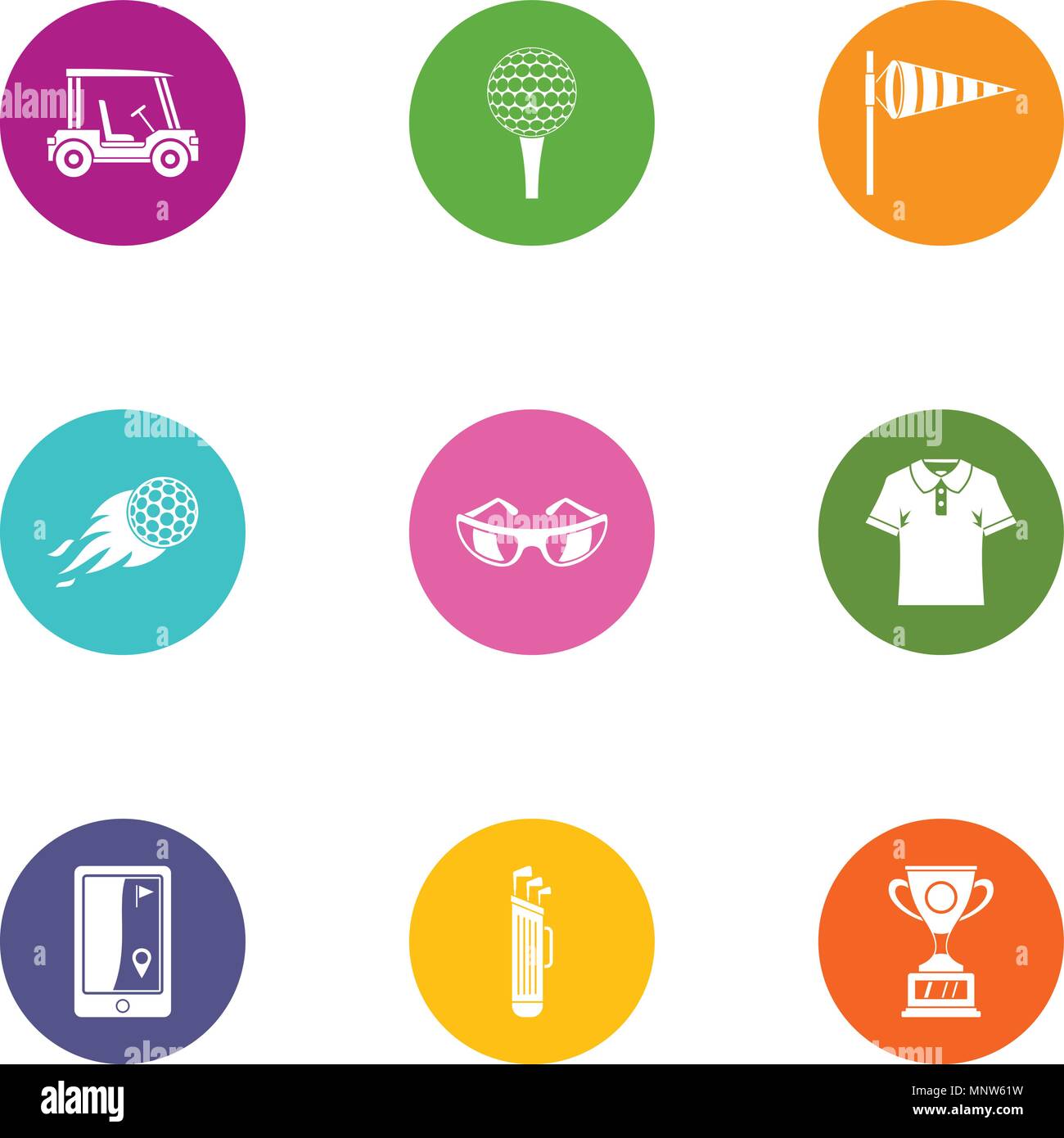 Sport competition icons set, flat style Stock Vector Image & Art - Alamy